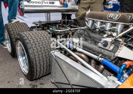 March 2-4-0 experimental six-wheeled Formula One racing car built by ...