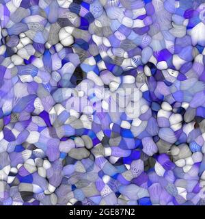 Distorted spot blotch effect seamless pattern. Vibrant boho organic ...