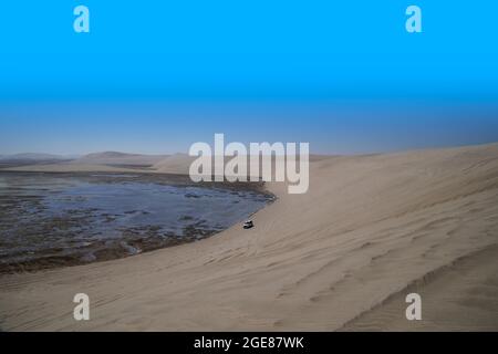 Sea line beach Mesaied - QATAR Stock Photo - Alamy