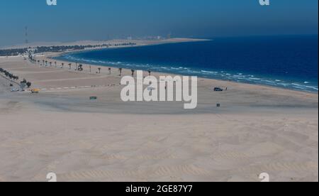 Sea line beach Mesaied - QATAR Stock Photo - Alamy
