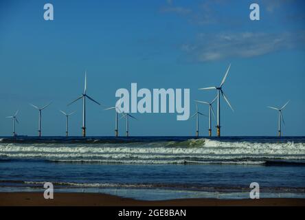 Teesside Wind Farm, or alternatively referred to as Redcar Wind Farm of ...