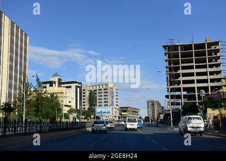 The changing skyline of Addis Ababa in Ethiopia Stock Photo - Alamy