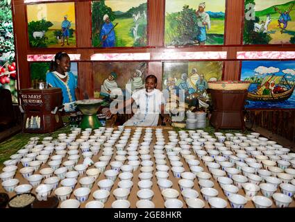 Traditional Ethiopian Coffee Ceremony, Addis Ababa Stock Photo - Alamy