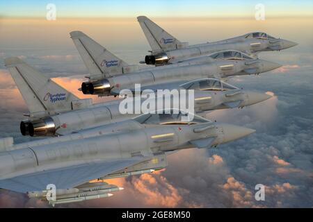 Eurofighter Typhoon - a two-engine multi-purpose fighter built in a ...