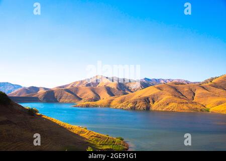 Kaweah Lake, Terminus Dam, near Lemon Cove, California, USA, United ...