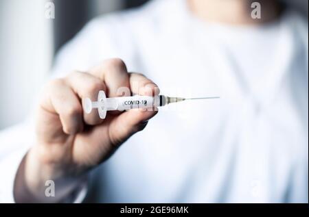 Covid-19 or coronavirus vaccine and immunization, prevention pandemic ...