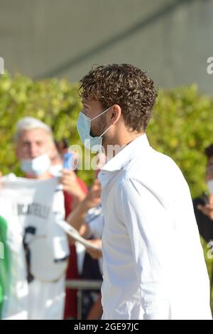 Turin, Italy. 18th Aug, 2021. Juventus new sign Manuel Locatelli ...