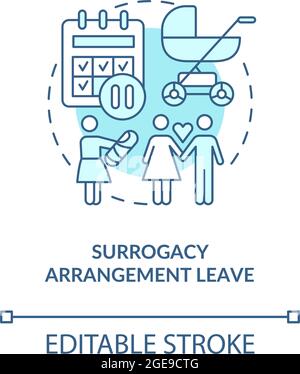 Surrogate mother abstract concept vector illustration Stock Vector ...