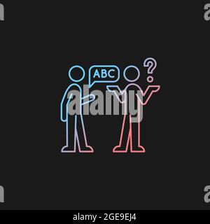 Language barriers linear icon Stock Vector Image & Art - Alamy