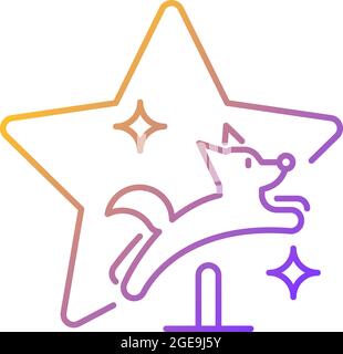 Pet training show linear icon Stock Vector Image & Art - Alamy