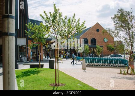 Exterior facade of anchor store ' Checkers ' supermarket. Castle Gate ...