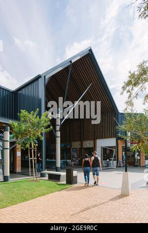 Exterior facade of anchor store ' Checkers ' supermarket. Castle Gate ...