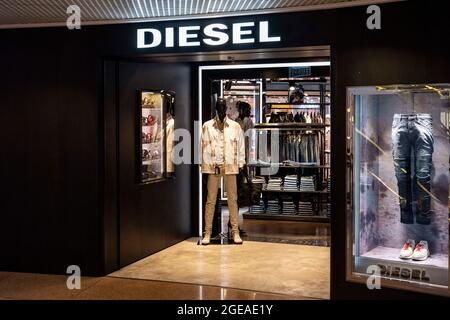 The Italian retail clothing brand Diesel store in Hong Kong. (Photo by ...