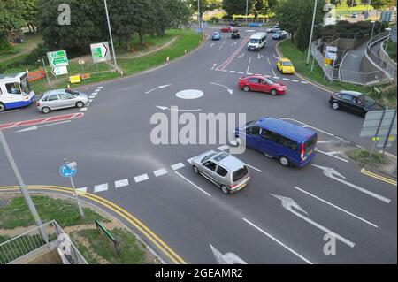Hemel Hempstead magic roundabout, UK Stock Photo - Alamy