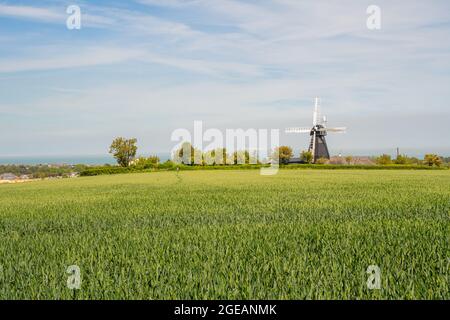 Ringwould windmill near Deal Kent Stock Photo - Alamy