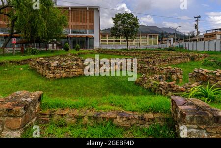 Recreational Thermal building of the "Baños del Inca" tourist complex ...