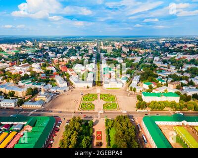 Susaninskaya square aerial panoramic view. Susaninskaya is a main ...