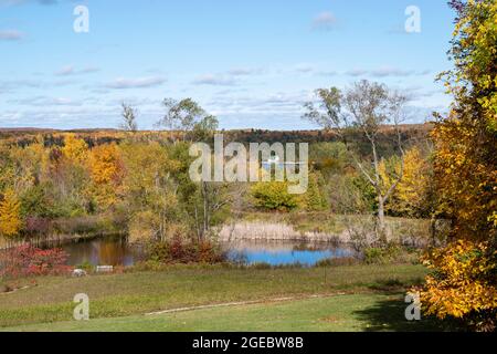 Grandview Park overlooking Ellison Bay, Door County, Wisconsin Stock ...