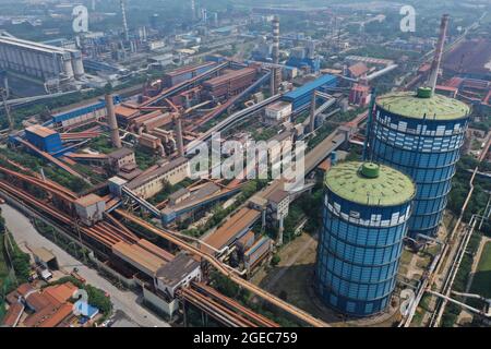 NANJING, CHINA - AUGUST 19, 2021 - A doctor performs an ...