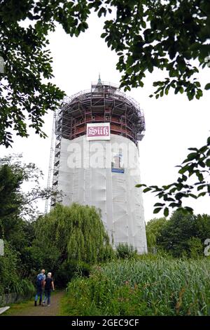 Cuxhaven, Germany. 20th July, 2021. The water tower in Cuxhaven. The 48 ...