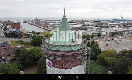 Cuxhaven, Germany. 20th July, 2021. Mirabelle and Alain Caboussat stand ...