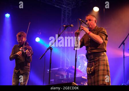 Peter Morrison of the Peatbog Faeries performing at Wickham Festival ...