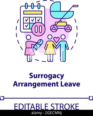 Surrogate mother abstract concept vector illustration Stock Vector ...