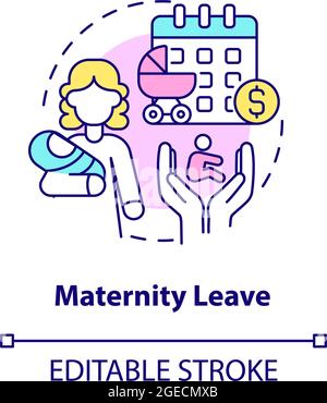 Parental leave abstract concept vector illustration. Family maternity ...