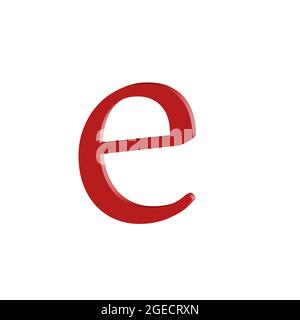 Small letter r colorful 3D abstract beautiful white background Stock ...