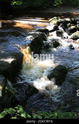 Rivelin Valley water features, Sheffield, South Yorkshire, UK Stock ...