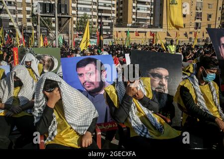 19 August 2021, Lebanon, Beirut: Sayed Hassan Nasrallah, Secretary ...