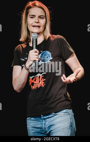 Bern, Switzerland. 14th, August 2021. The Swiss-German comedian Hazel ...