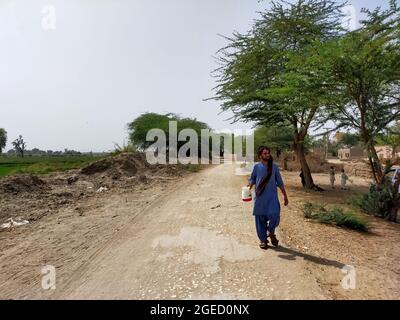 PANO AQIL, PAKISTAN - Mar 16, 2021: The Pano Aqil village in Sindh ...