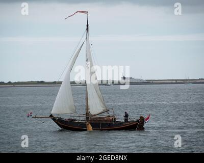 Typical Dutch traditional sailing ship with three masts Stock Photo - Alamy