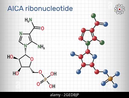 AICA ribonucleotide, AICAR molecule. It is aminoimidazole ...