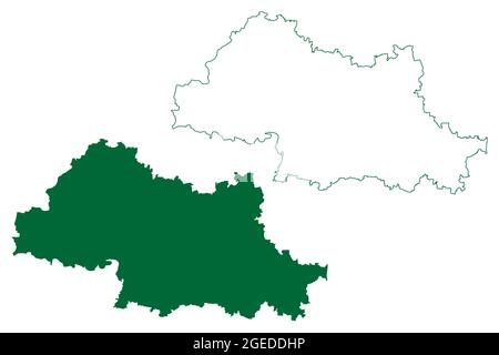 Dakshin Dinajpur district (West Bengal State, Republic of India) map ...