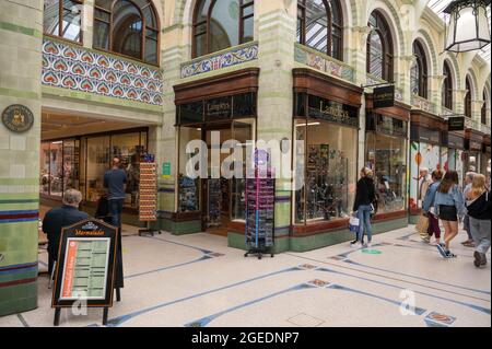 A view of the new Lanleys model shop in the Royal Arcade Norwich Stock ...