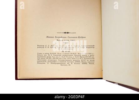 The "The History of a Town" by Mikhail Saltykov-Shchedrin, published in ...