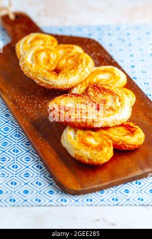 Palmier Cookies or Biscuits – French Heart-Shaped Biscuits with a ...
