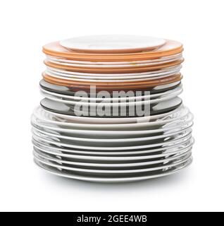 Empty color plate for kitchen isolated Stock Photo - Alamy