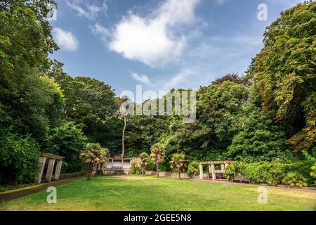 Eastbourne, August 2021: The Italian Gardens in Eastbourne Stock Photo ...