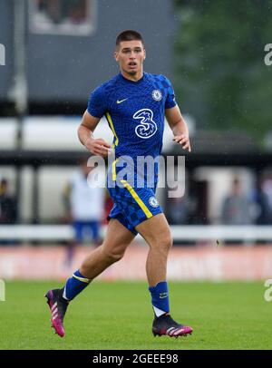 Woking, UK. 31st July, 2021. Jude Soonsup-Bell of Chelsea U23 during ...