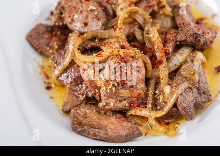 Traditional Turkish Liver kebab, Edirne ciger Stock Photo - Alamy