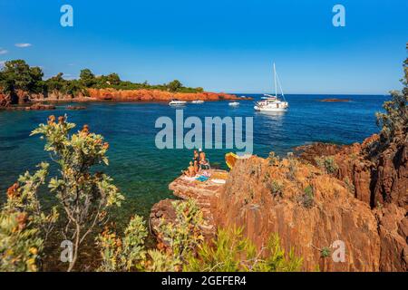 FRANCE, ALPES-MARITIMES (06) ESTEREL Stock Photo - Alamy