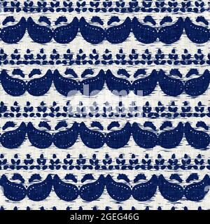 Indigo dyed fabric geo shape pattern texture. Seamless textile fashion ...