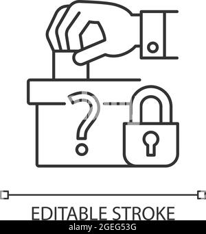 political affiliation line icon, outline symbol, vector illustration ...