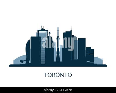 Toronto Skyline logo or icon design Stock Vector Image & Art - Alamy
