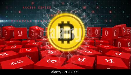 Bitcoin and its role in cyber security 4k Stock Photo - Alamy