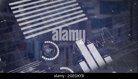 Graphs and statistics moving 4k Stock Photo - Alamy