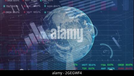 Mathematical equations over planet earth Stock Photo - Alamy